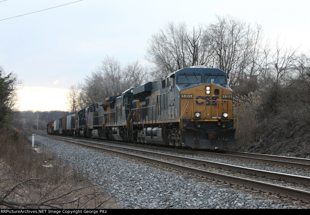 CSX 5355 and train at Rosedale, MD